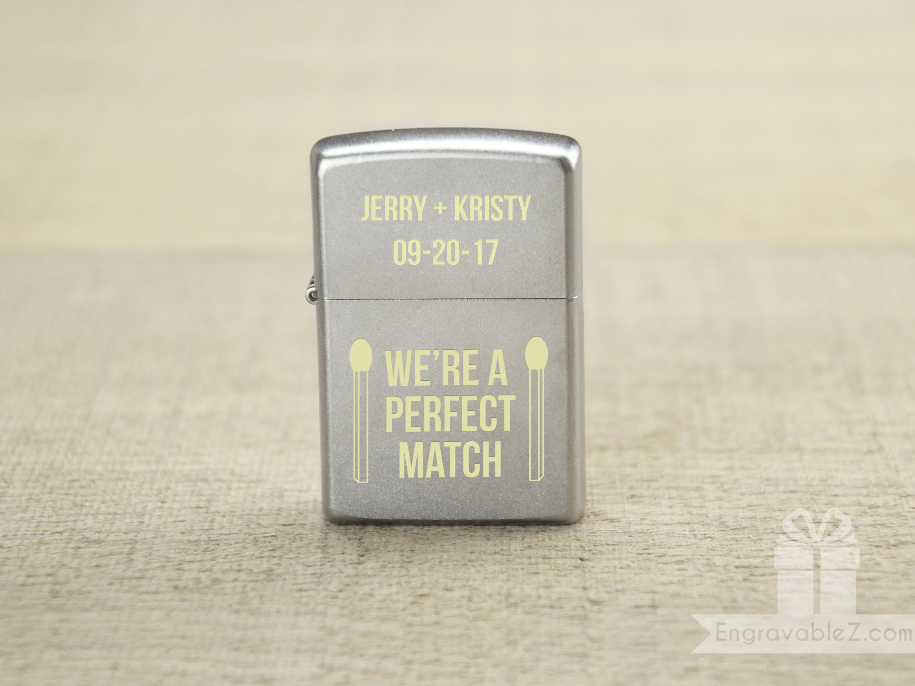 Silver Engraved Zippo Lighter | Tempe Trophy